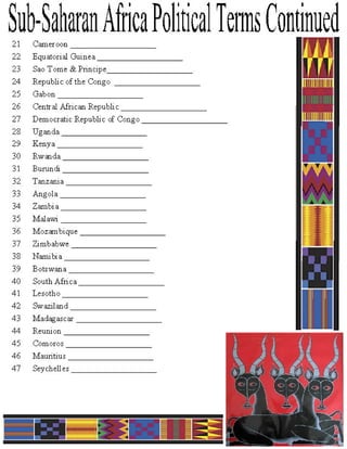 Sub saharan africa | PDF | Africa Travel | Travel Locations