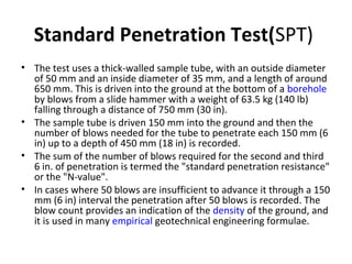 Sub soil exploration & spt | PPT