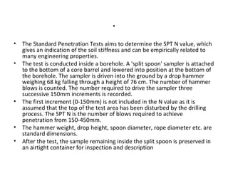 Sub soil exploration & spt | PPT