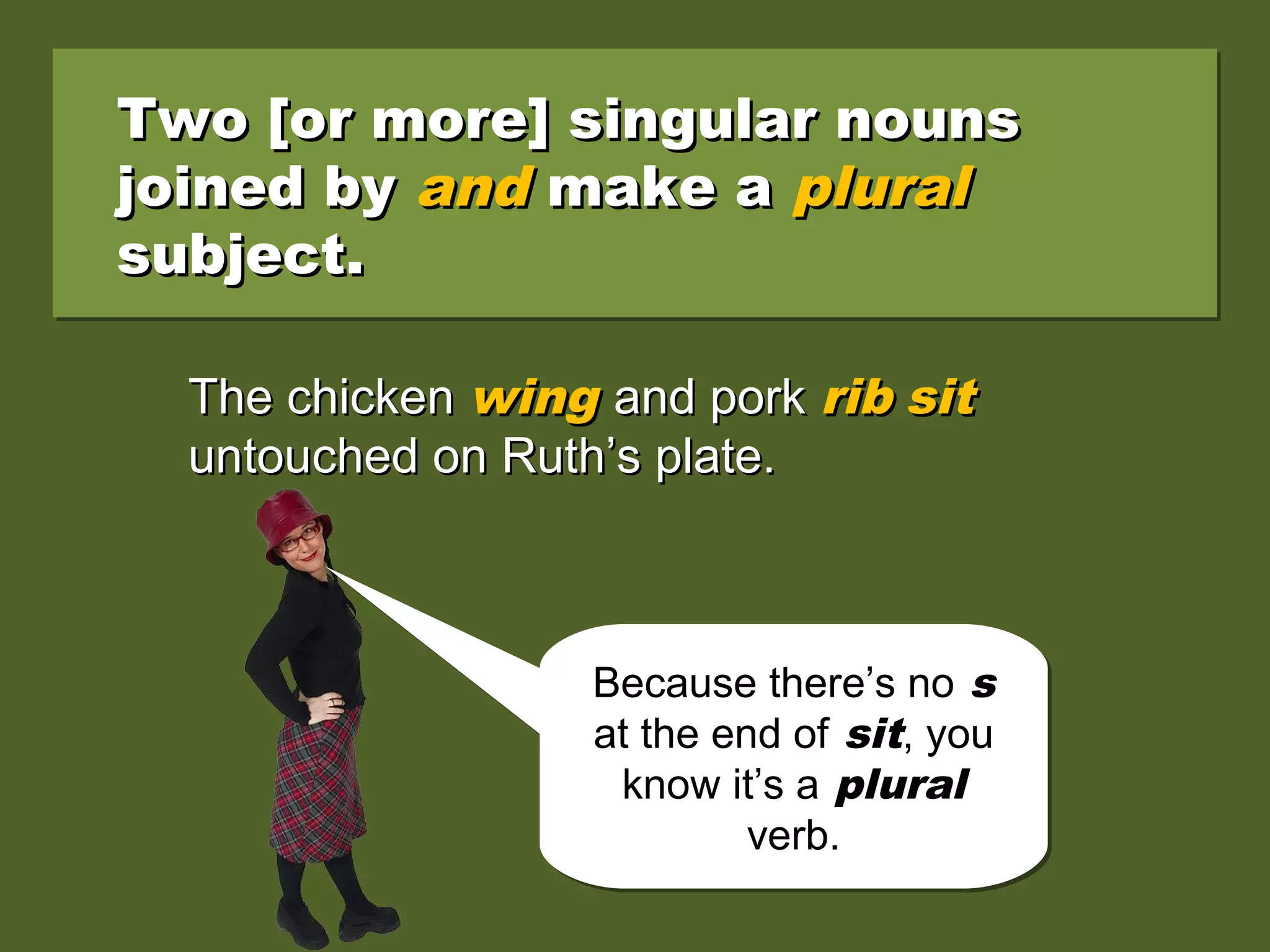 Sub verb agreement | PPT