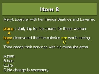 Sub verb agreement | PPT