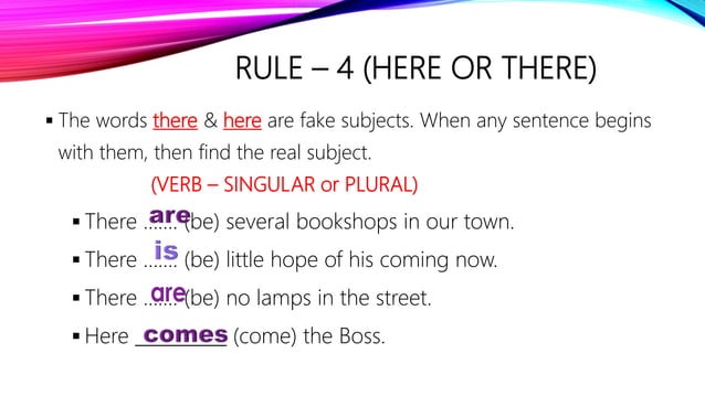 Sub verb agreement | PPTX