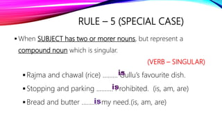 Sub verb agreement | PPTX