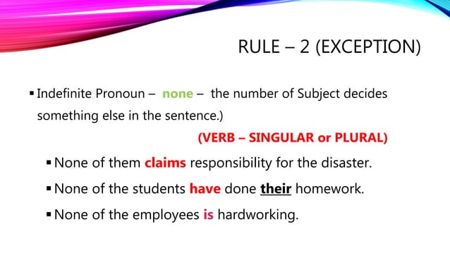 Sub verb agreement | PPTX