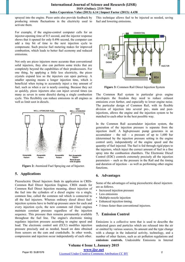 Piezoelectric Diesel Injectors & Emission Control | PDF