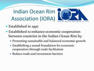 Regional Initiatives and Cooperation | PDF
