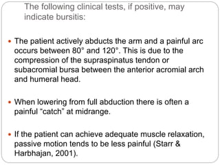 Subacromail bursitis | PPTX
