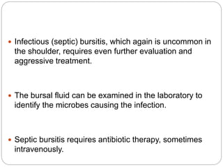 Subacromail bursitis | PPTX