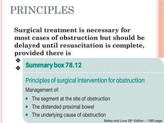 Sub Acute Intestinal Obstruction: Treatment Part.pptx