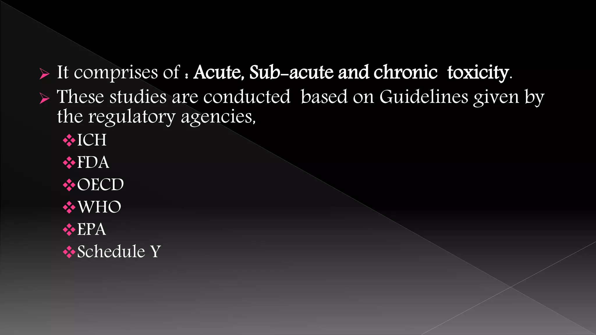Subacute toxicity testing as per oecd guidelines tulsi 407 | PPTX