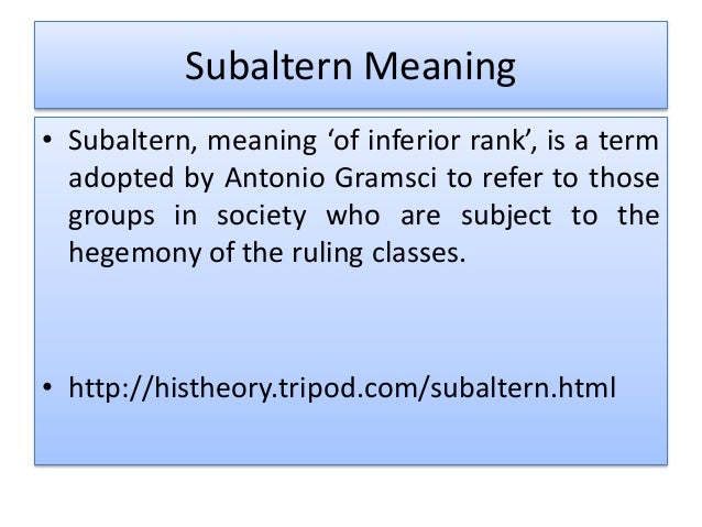 (Atif Sherazi) Subaltern classes 1