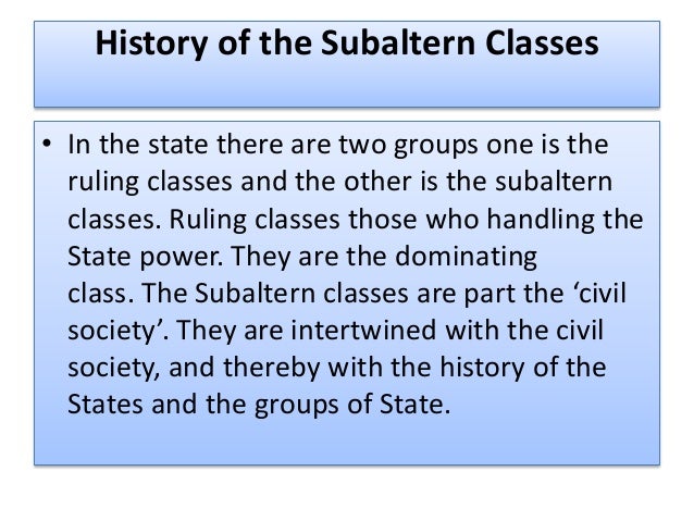 (Atif Sherazi) Subaltern classes 1