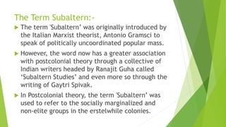 Subaltern Perspective through Antoinette Character .pptx