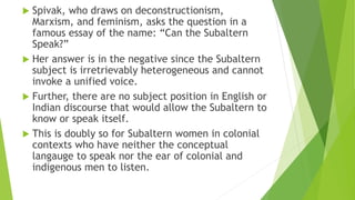 Subaltern Perspective through Antoinette Character .pptx