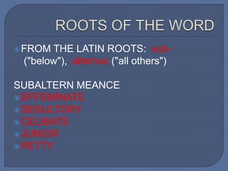 Subaltern theory. | PPTX