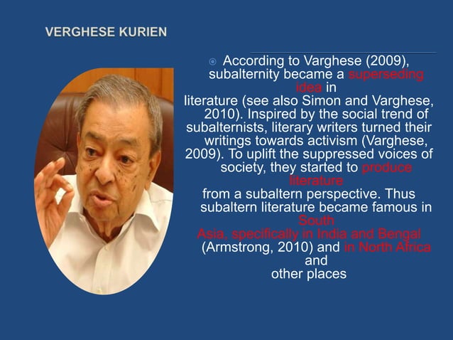 Subaltern theory. | PPTX