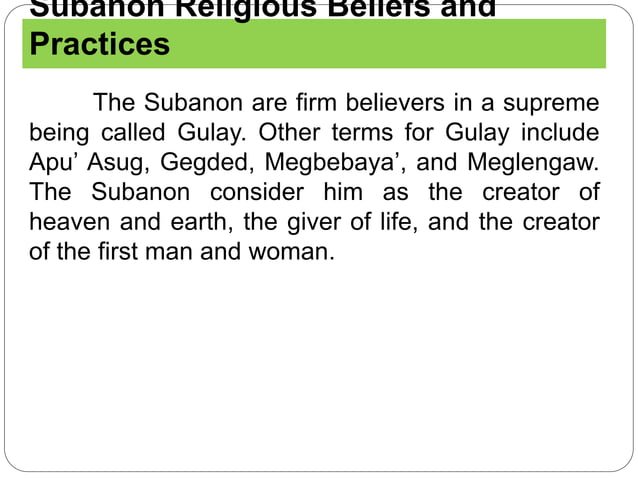 Indigenous People of the Philippines-Subanen | PPTX | Houses | Real Estate