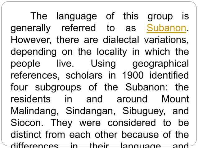 Indigenous People of the Philippines-Subanen | PPTX | Houses | Real Estate