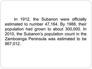 Indigenous People of the Philippines-Subanen | PPTX