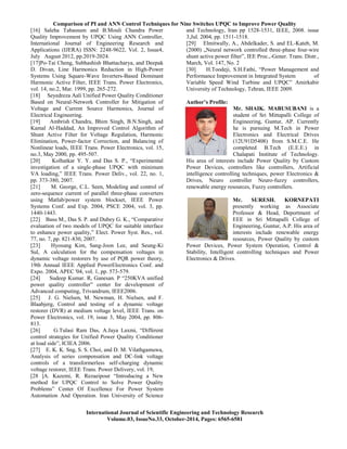 Comparison of PI and ANN Control Techniques for Nine Switches UPQC to ...