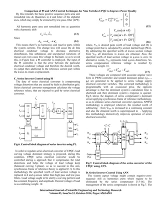 Comparison of PI and ANN Control Techniques for Nine Switches UPQC to Improve Power Quality | PDF