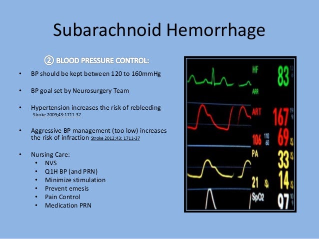 Subarachnoid hemorrhage