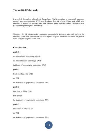 Subarachnoid hemorrhage imaging | DOCX | Blood Disorders | Diseases and ...