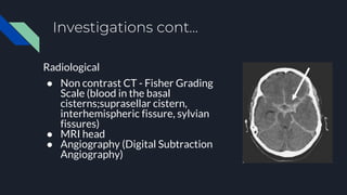 Subarachnoid Hemorrhage and aneurysms.pptx