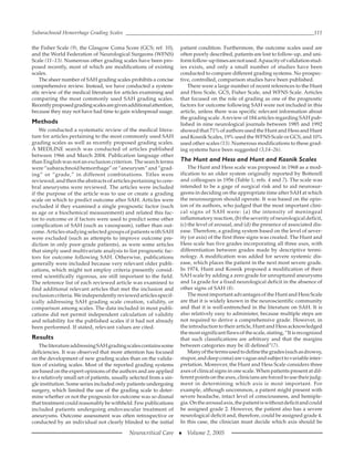 Subarachnoid hemorrhage grading_scales | PDF