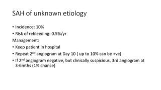 Subarachnoid Hemorrhage (SAH) and Aneurysm presentation.pptx