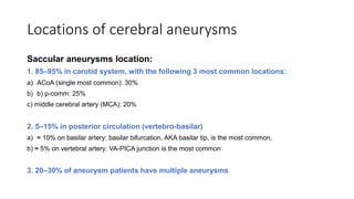 Subarachnoid Hemorrhage (SAH) and Aneurysm presentation.pptx
