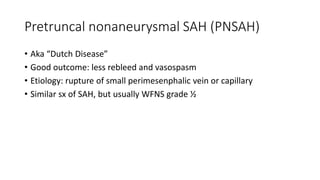 Subarachnoid Hemorrhage (SAH) and Aneurysm presentation.pptx