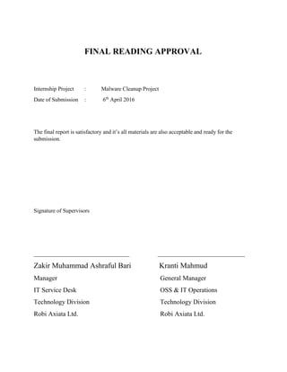 Malware Cleanup Project | PDF | Computing | Technology & Computing
