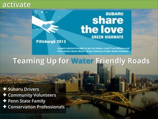 Water Blues Green Solutions Funding Proposal | PPT