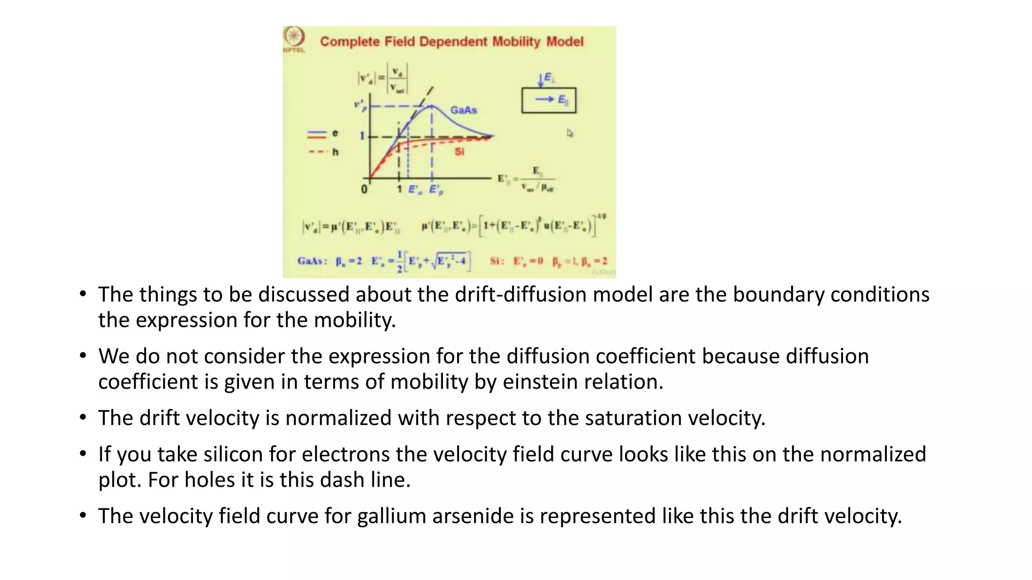 DRIFT DIFFUSION TRANSPORT MODEL | PPTX