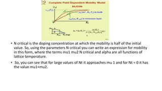 DRIFT DIFFUSION TRANSPORT MODEL | PPTX