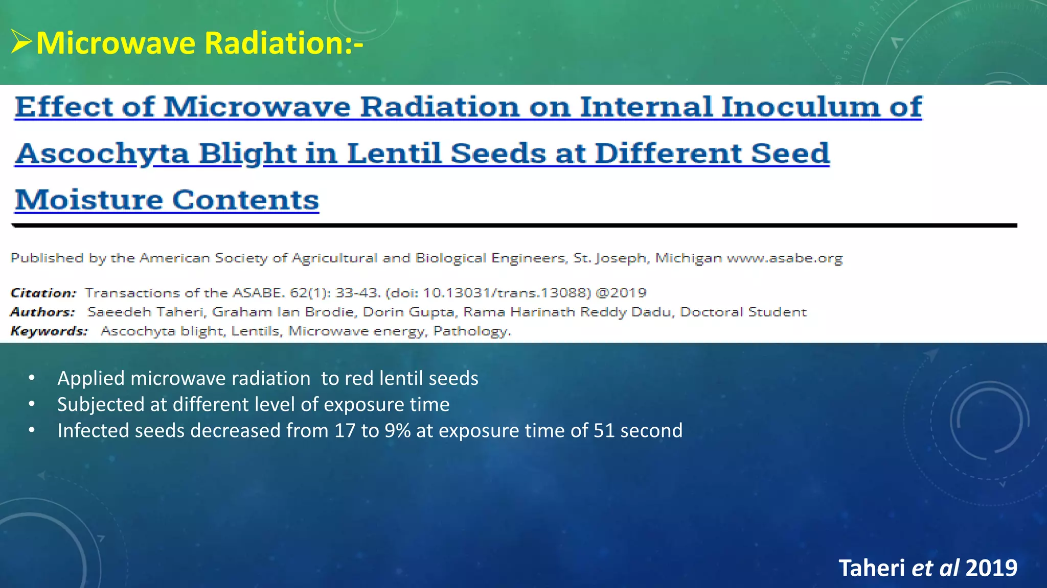 seed borne nature of plant pathogen | PPTX