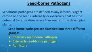 seed borne nature of plant pathogen | PPTX