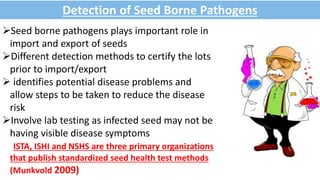 seed borne nature of plant pathogen | PPTX