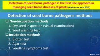 seed borne nature of plant pathogen | PPTX