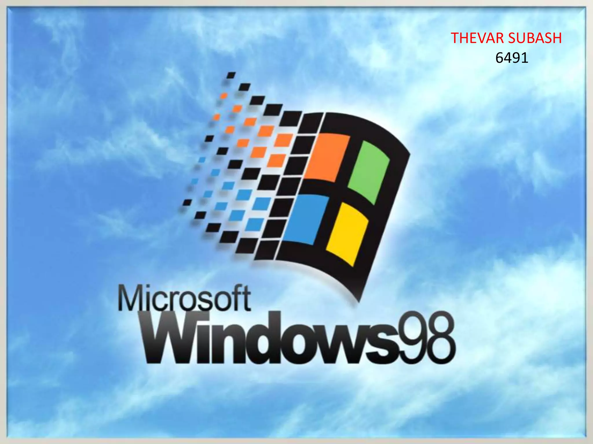 Windows 98 | PPTX