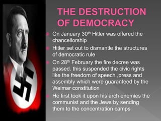 Nazism and rise of Hitler | PPTX