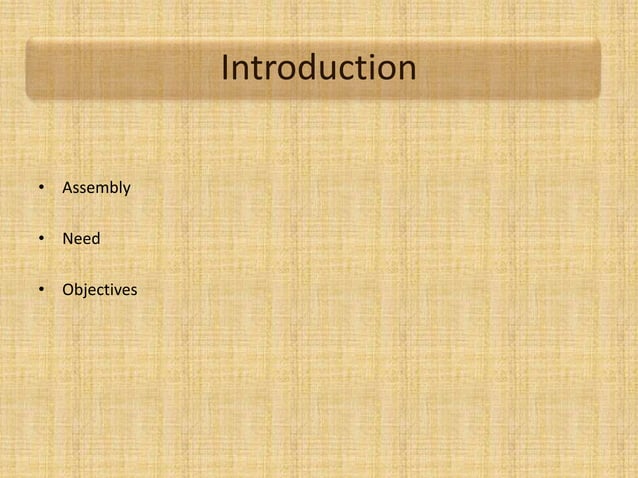 Sub assemblies | PPT