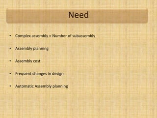 Sub assemblies | PPTX