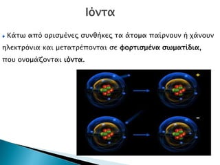 Υποατομικά σωματίδια - Ιόντα | PPT