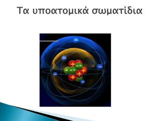Υποατομικά σωματίδια - Ιόντα | PPT