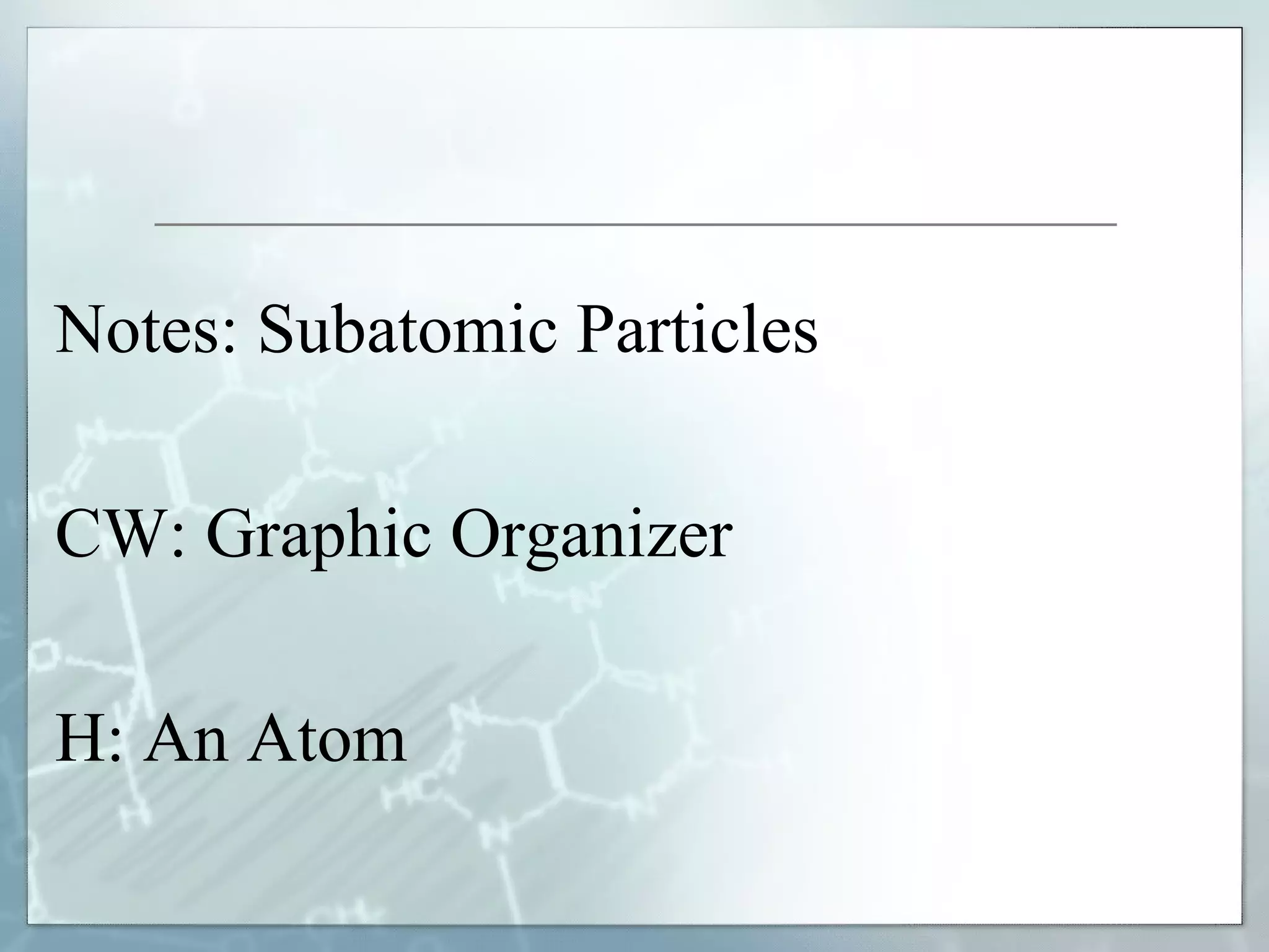 Subatomic Particles 2008 | PPT