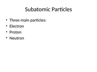Comprehensive Classroom Guide to Subatomic Particles and Electron ...