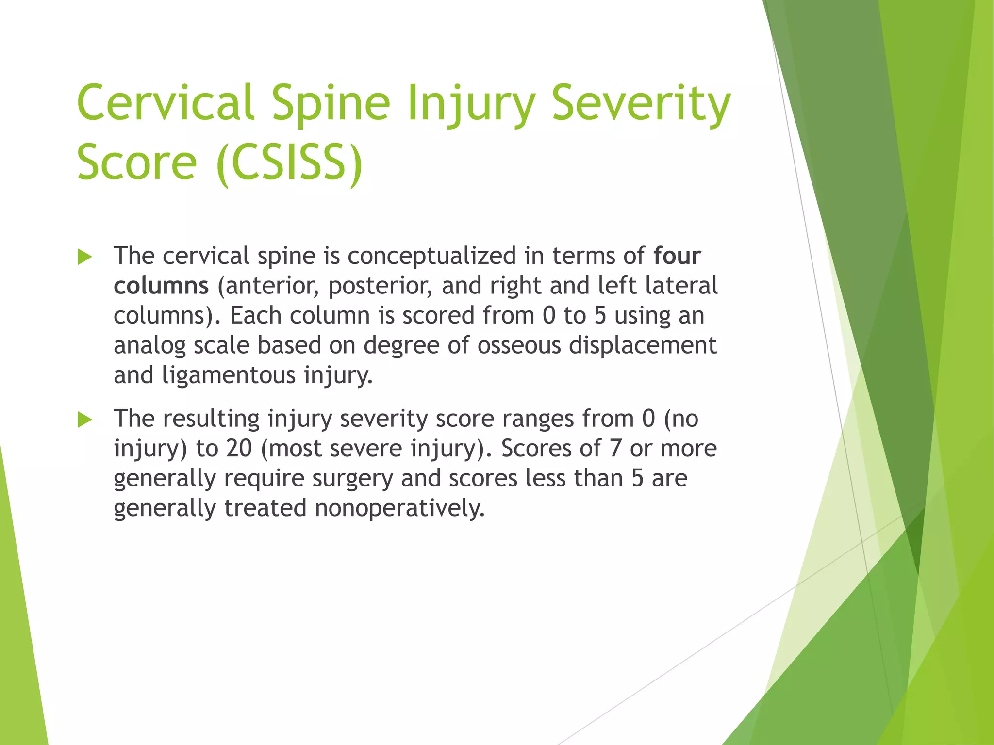 subaxial cervical fx VI.pptx | Death, Injury, or Military Conflict ...