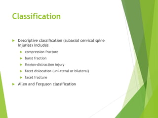 subaxial cervical fx VI.pptx